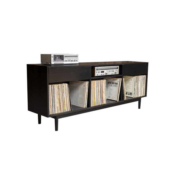 1 x 3 Combo Record Storage Cabinet - Audio Equipment & LP Storage ...