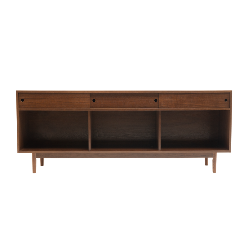 1 x 3 Component Record Storage Cabinet - Sleek Audio Gear Storage ...