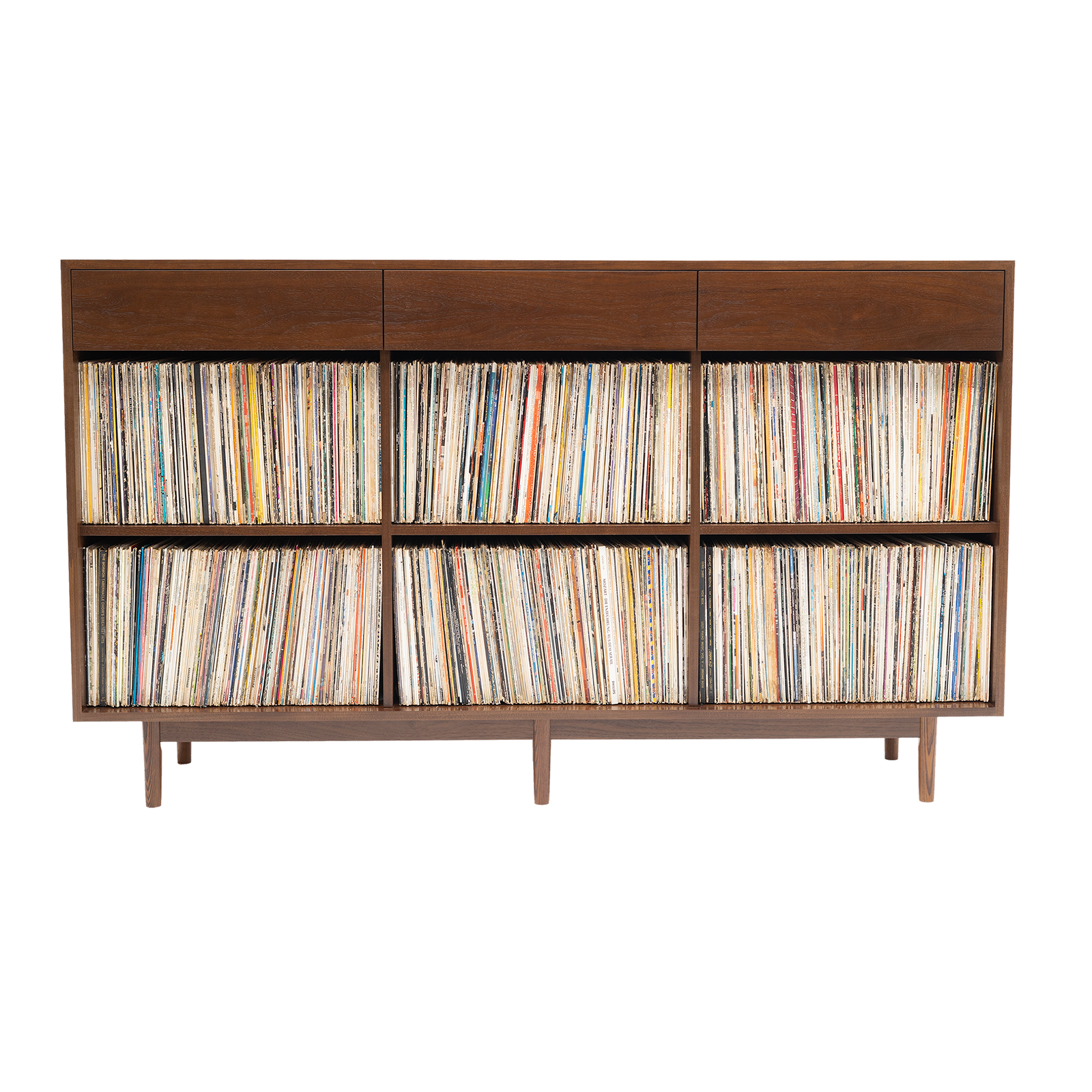 2 x 3 Drawer Record Storage Cabinet - Spacious & Elegant Vinyl Storage ...