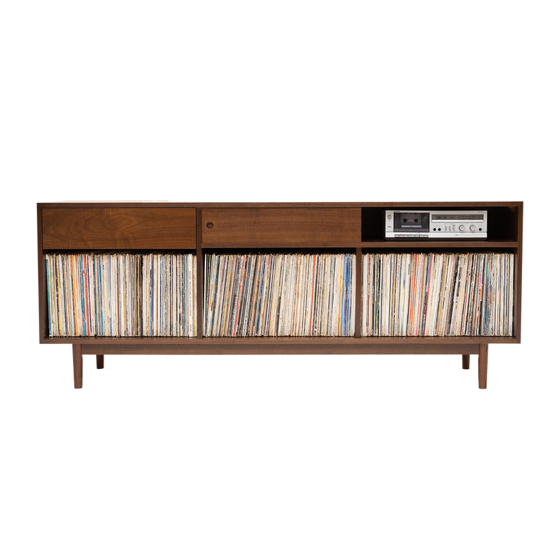1 x 3 Combo Record Storage Cabinet - Audio Equipment & LP Storage ...