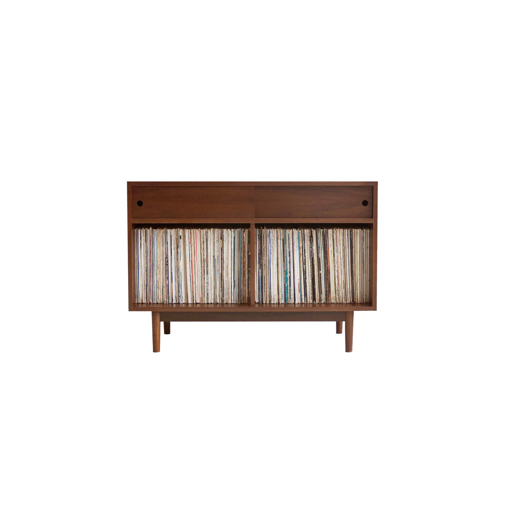 1 x 2 Component Record Storage Cabinet | Audio Component Shelving ...